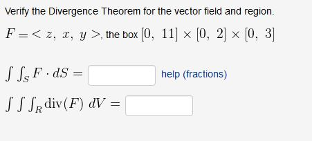 Solved Verify the Divergence Theorem for the vector field | Chegg.com
