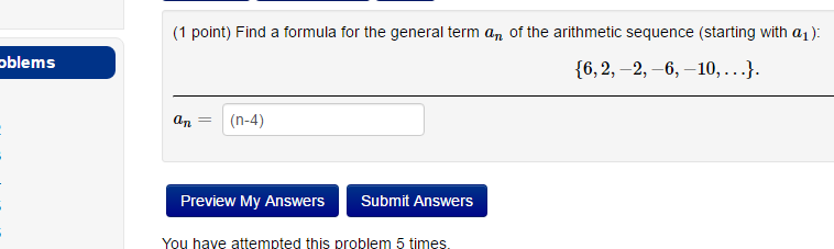 Solved Find a formula for the general term a_n of the | Chegg.com