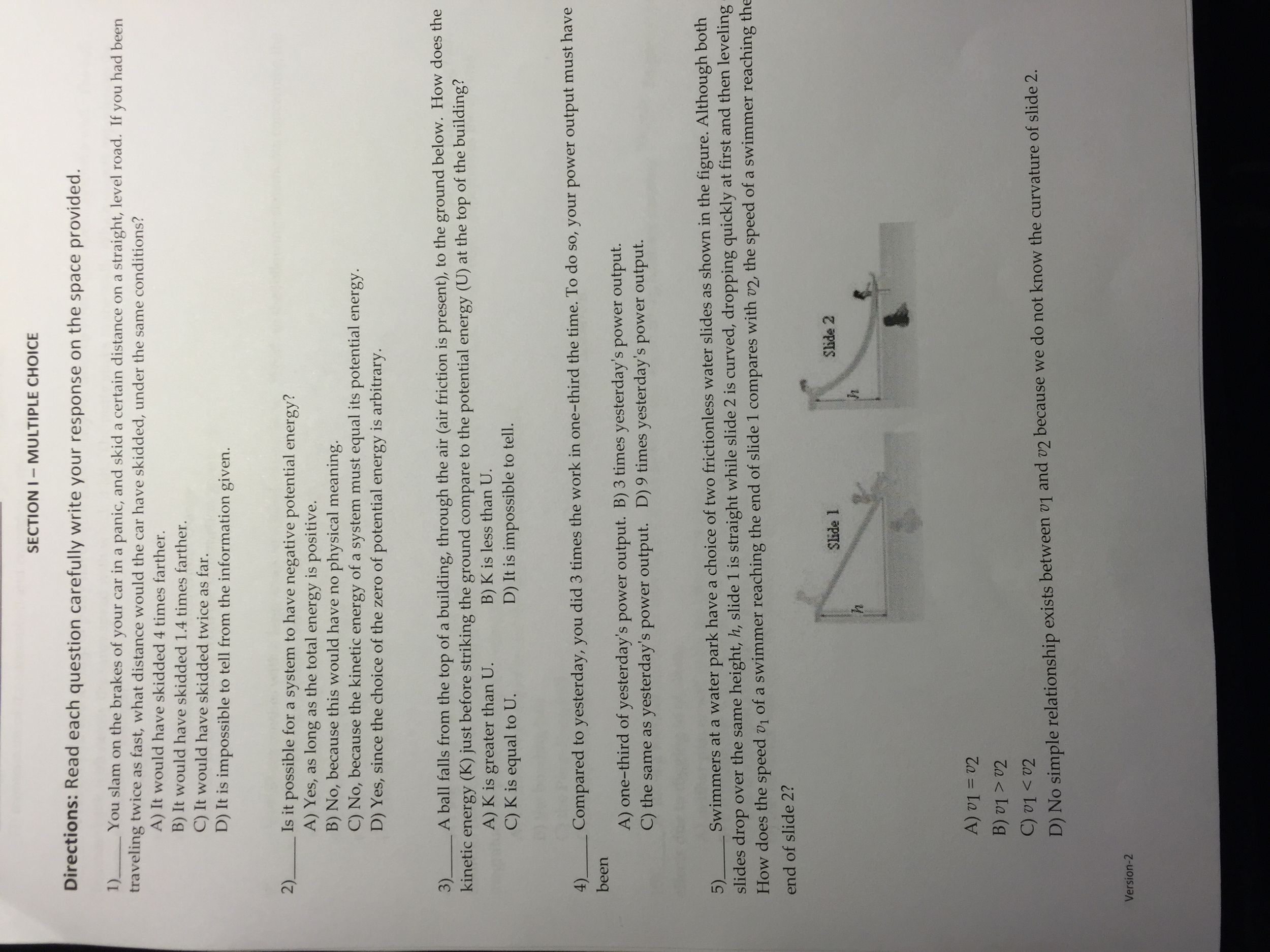 Solved Read each question carefully write your response on | Chegg.com