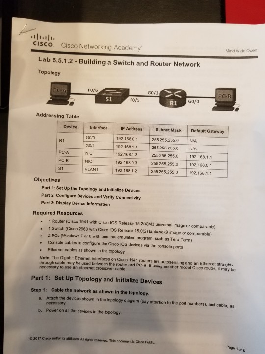 Solved cisco. Cisco Networking Academy Mind Wide Open Lab | Chegg.com