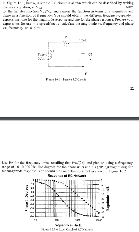 Solved In Figure 16.1, below, a simple RC circuit is shown | Chegg.com