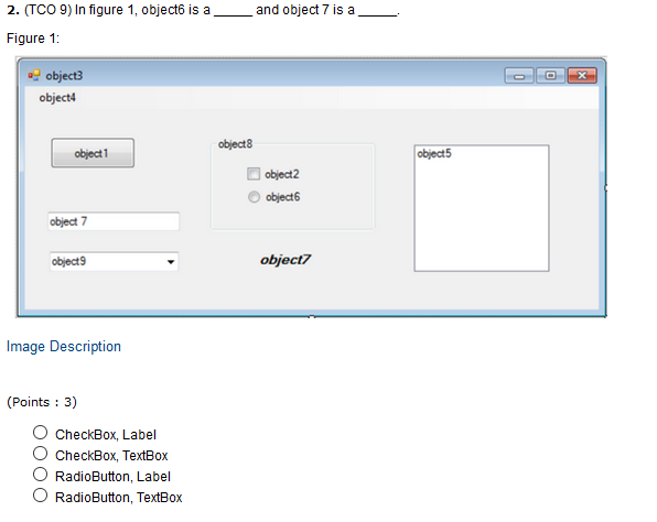 Solved 2·(TCO 9) In figure 1, object6 is a- and object 7 is | Chegg.com