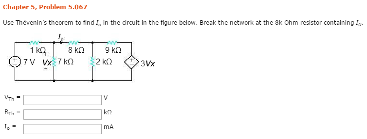 Solved Use Thevenin's theorem to find I_o in the circuit in | Chegg.com