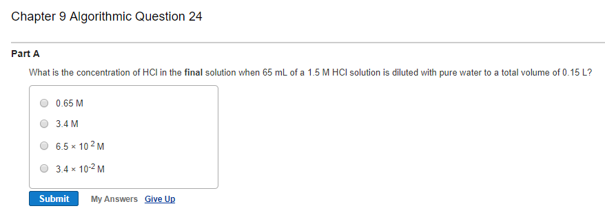 Solved Chapter 9 Algorithmic Question 24 Part A What is the | Chegg.com Solved Chapter 9 Algorithmic Question 24 Part A What is the | Chegg.com