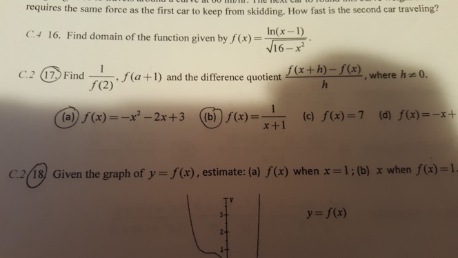 Solved Find domain of the function given by f (x) = ln (x | Chegg.com