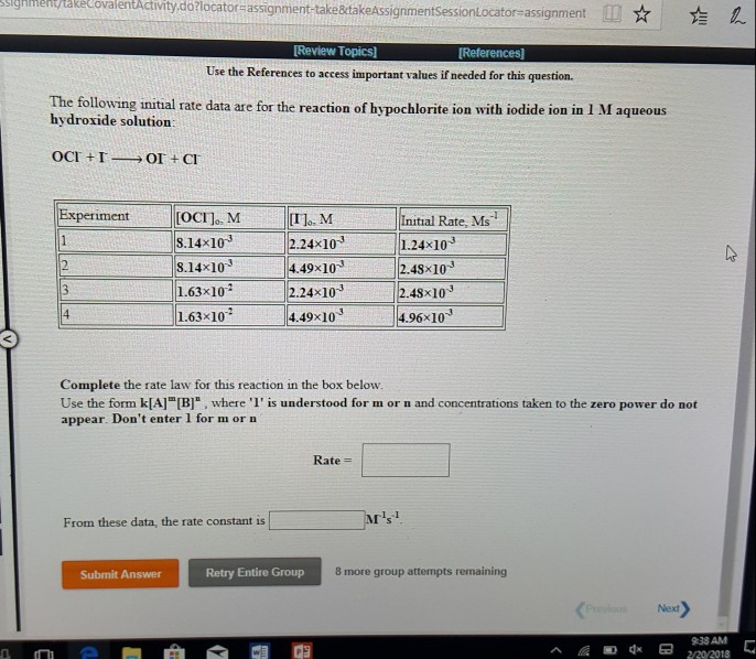 Solved Use the References to access important values if | Chegg.com