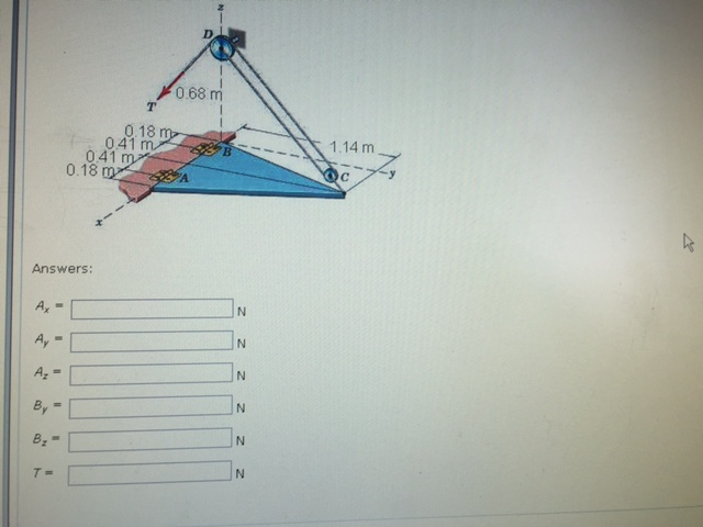 Solved The 50-kg uniform triangular plate is supported by | Chegg.com