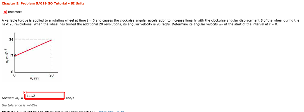Solved Chapter 5, Problem 5/019 GO Tutorial SI Units | Chegg.com