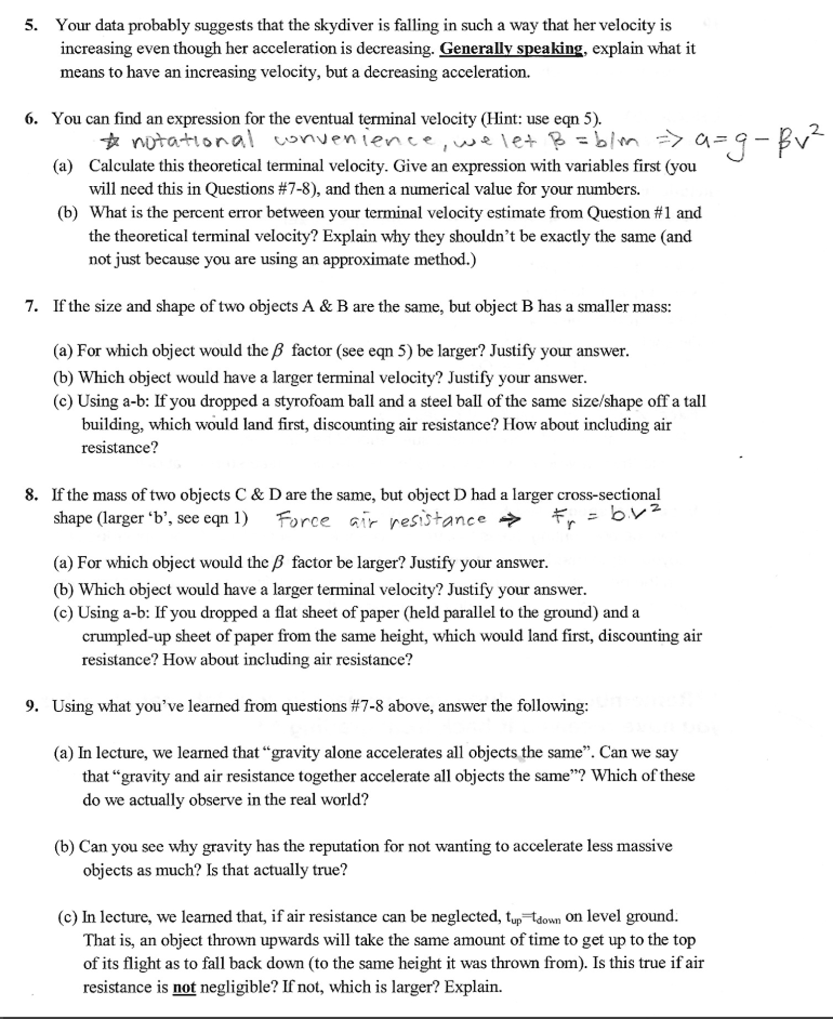 Solved Homework physics please help! Thank you! Table of | Chegg.com