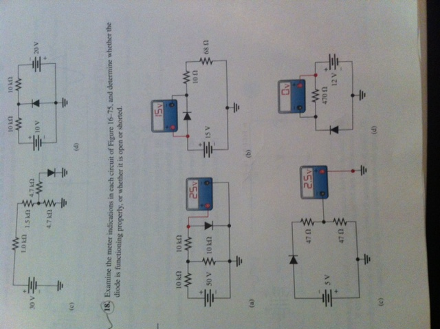 Solved Examine the meter indications in each circuit of | Chegg.com