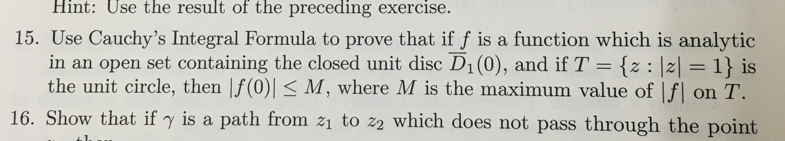 Solved Use Cauchy's Integral Formula to prove that if f is a | Chegg.com