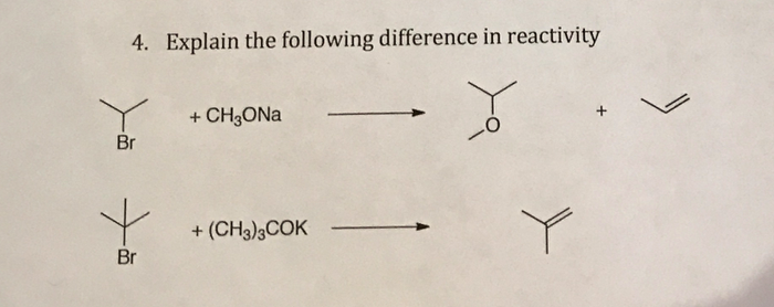 Solved 4. Explain the following difference in reactivity | Chegg.com