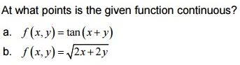 Solved At what points is the given function continuous? | Chegg.com