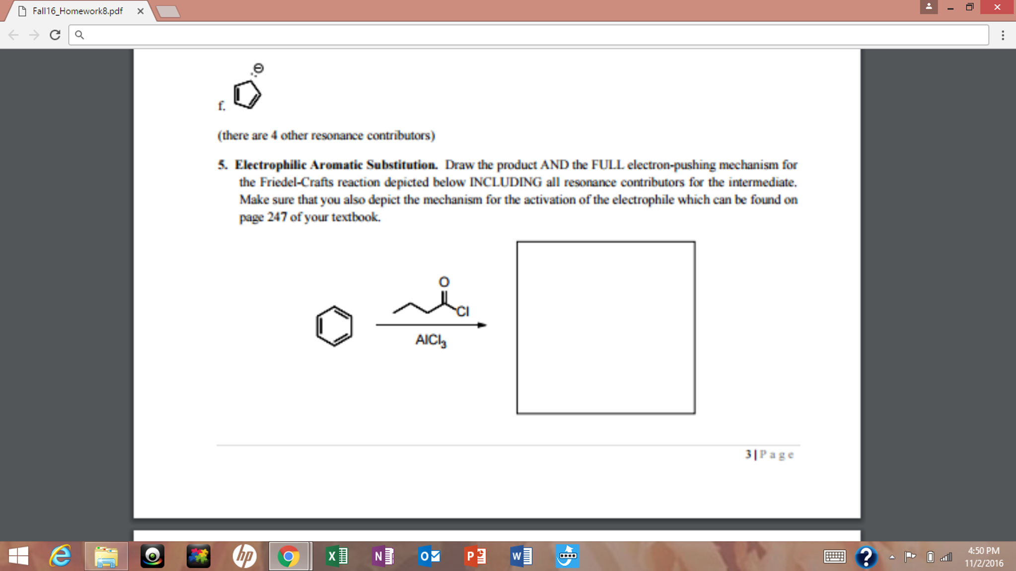 Solved Electrophilic Aromatic Substitution. Draw the product | Chegg.com