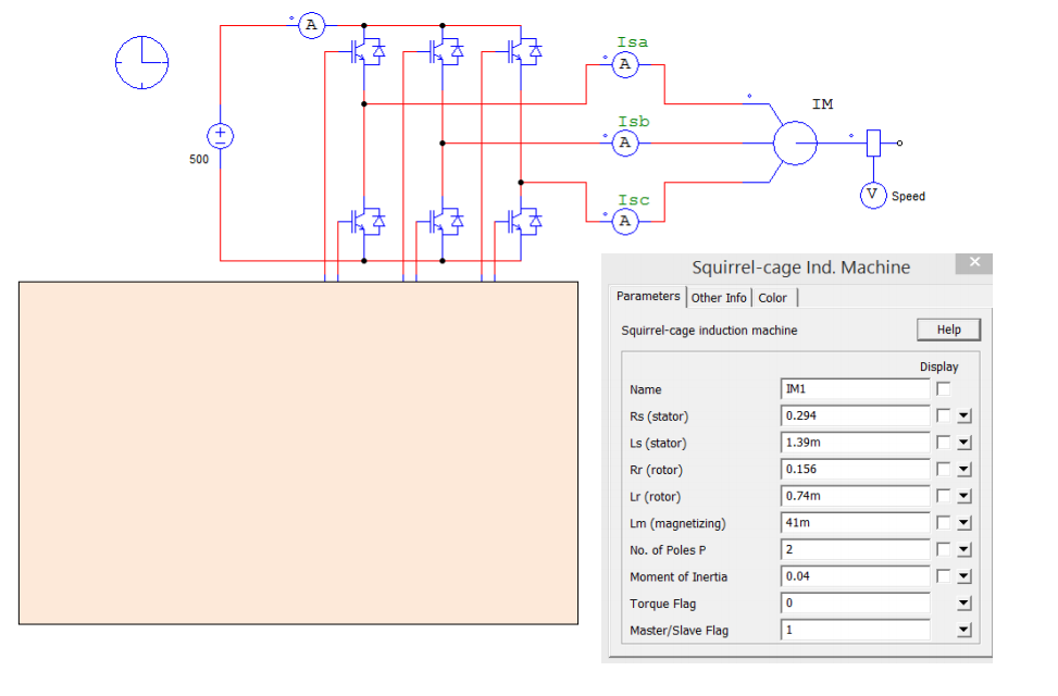 A sample open loop induction motor drive schematic is | Chegg.com
