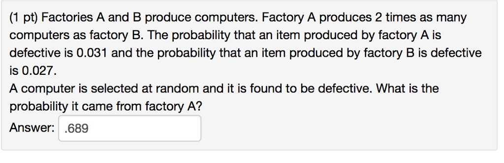 Solved Factories A and B produce computers. Factory A | Chegg.com