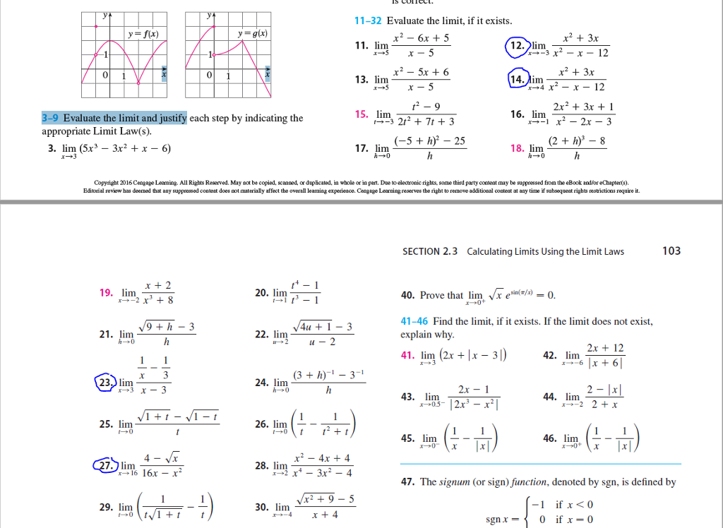 Solved 11-32 Evaluate the limit, if it exists y = f(x) y = | Chegg.com