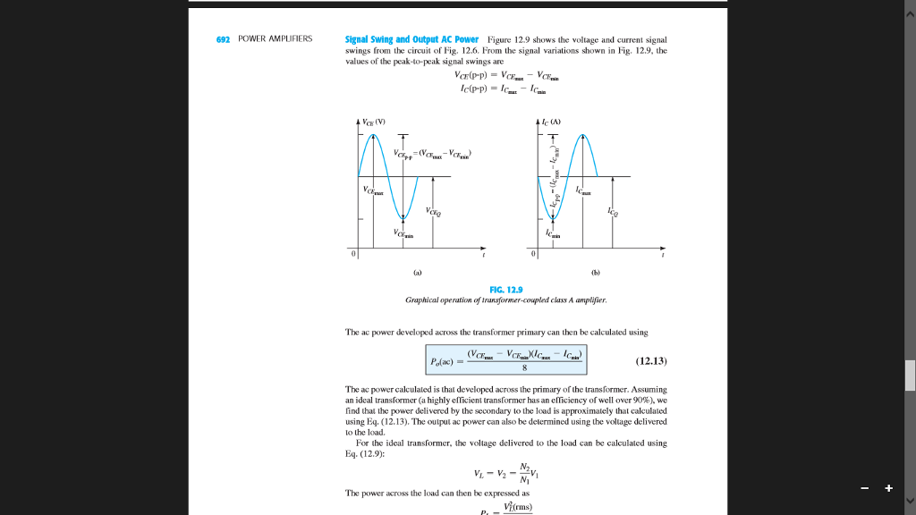 Solved The image shows the formula to calculate out power of | Chegg.com