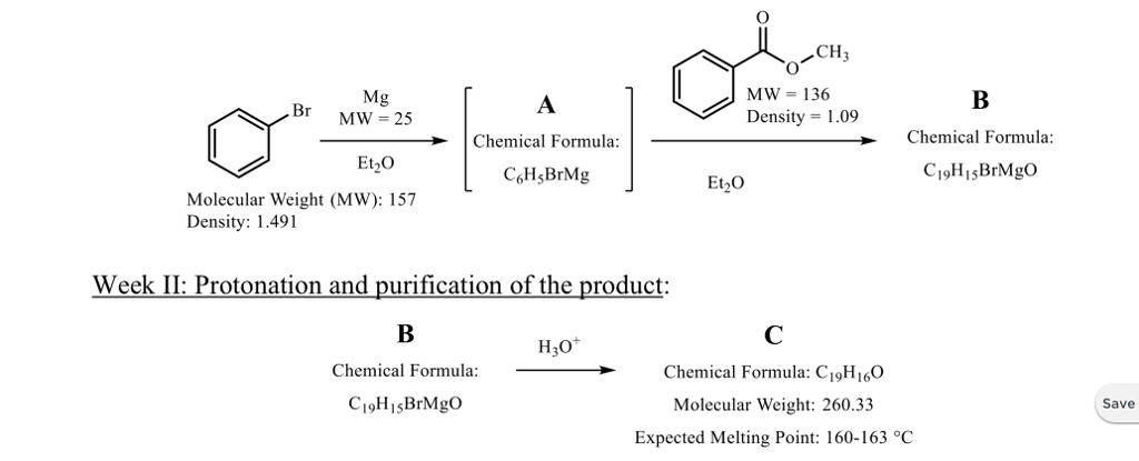 Solved CH3 MW-136 Density= 1.09 Mg Br MW-25 Chemical Formula | Chegg.com