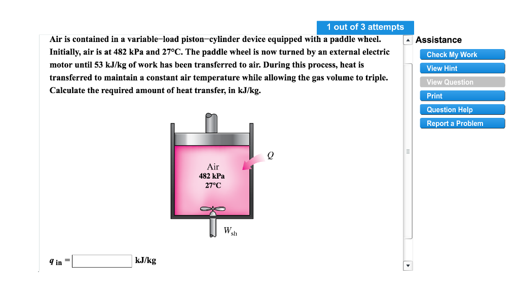 Solved Air Is Contained In A Variable load Piston cylinder Chegg Solved Air Is Contained In A Variable load Piston cylinder Chegg