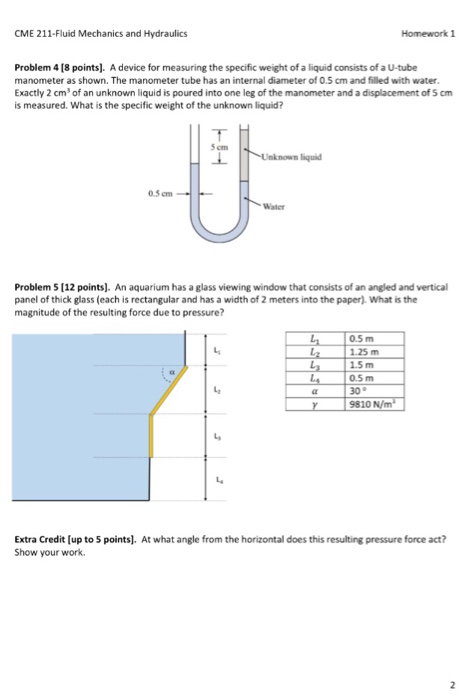 Solved A device for measuring the specific weight of a | Chegg.com