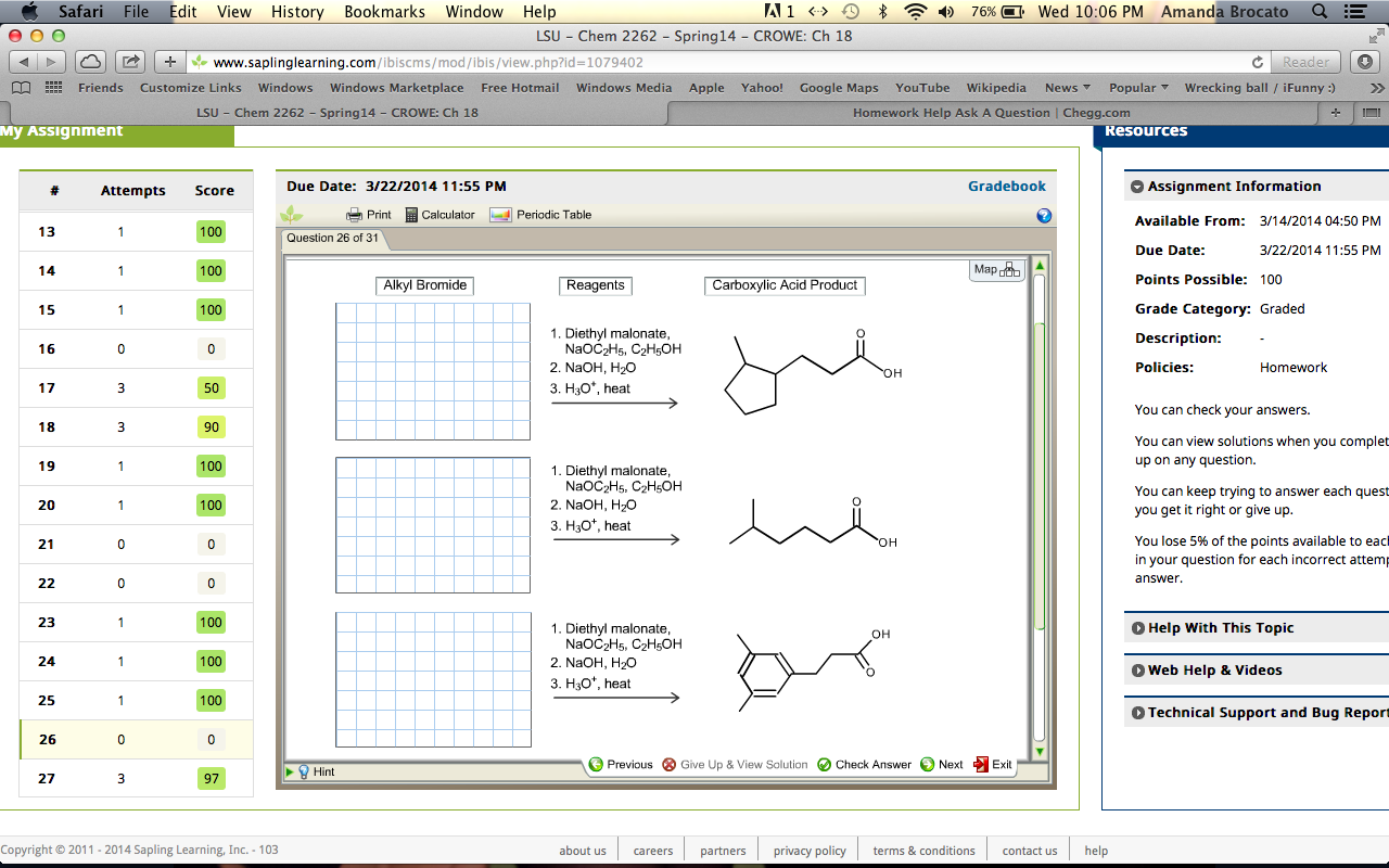 Solved The malonic ester synthesis is a method for preparing | Chegg.com