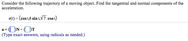 Solved Consider The Following Trajectory Of A Moving Object