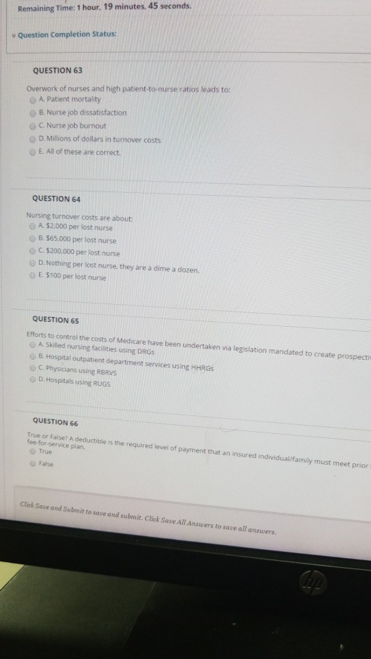 Solved Remaining Time: 1 hour, 29 Milutes y Question | Chegg.com