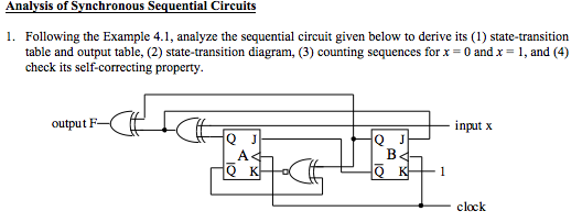 Solved Following the Example 4.1, analyze the sequential | Chegg.com