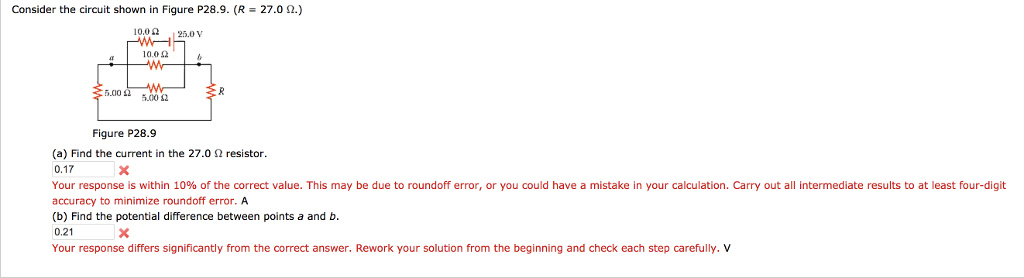 Solved Consider the circuit shown in Figure P28.9. (R-27.0 | Chegg.com