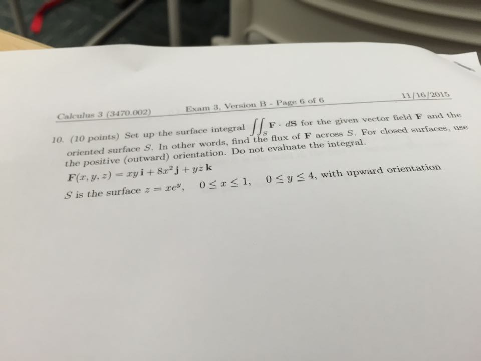 Solved Set up the surface integral double integral_S F. ds | Chegg.com