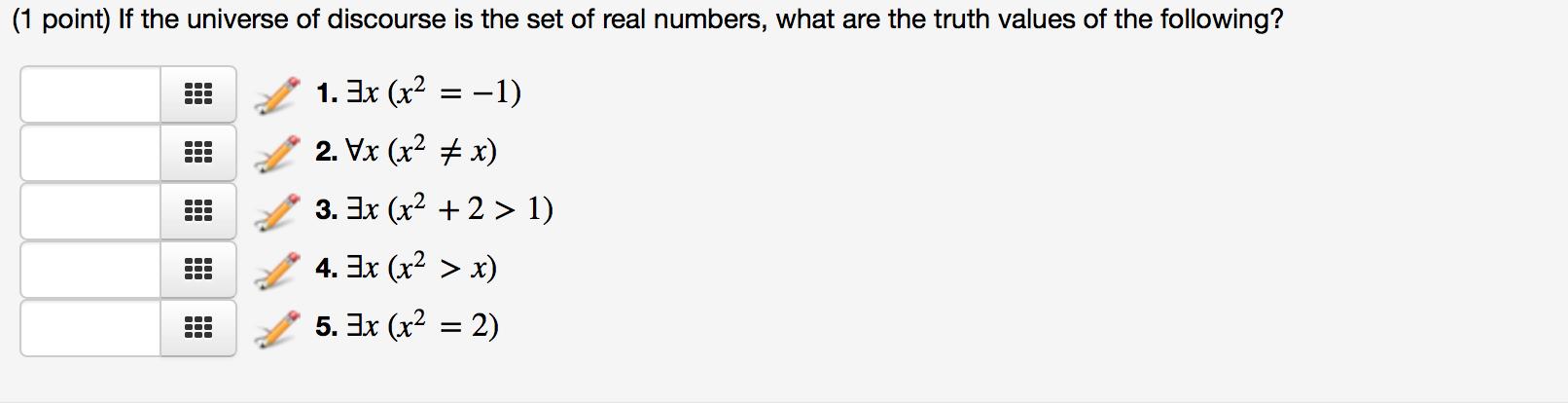 If the universe of discourse is the set of real | Chegg.com