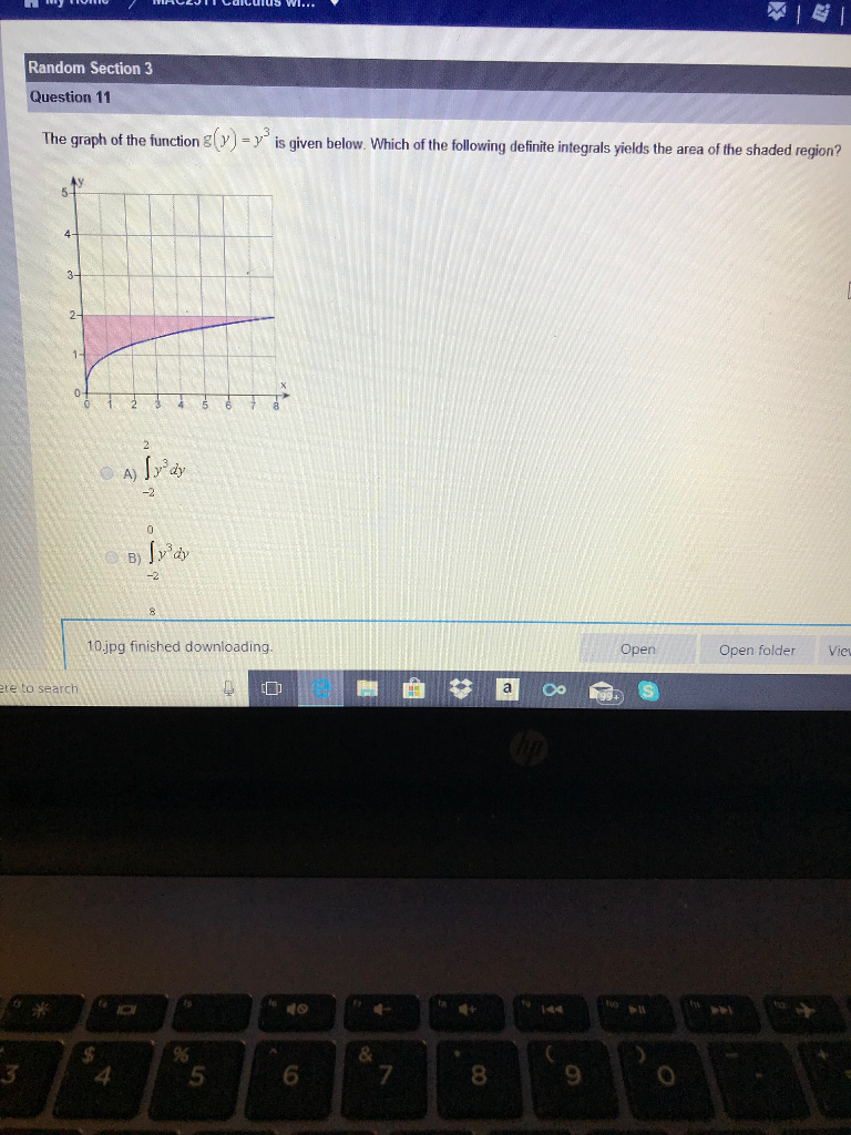Solved 1与1 Random Section 3 Question 11 The graph of the fui | Chegg.com
