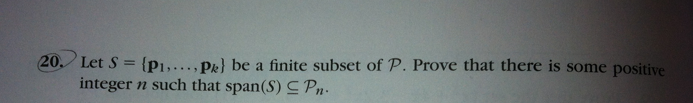 Solved Let S = {p1, ... , pk) be a finite subset of P. Prove | Chegg.com