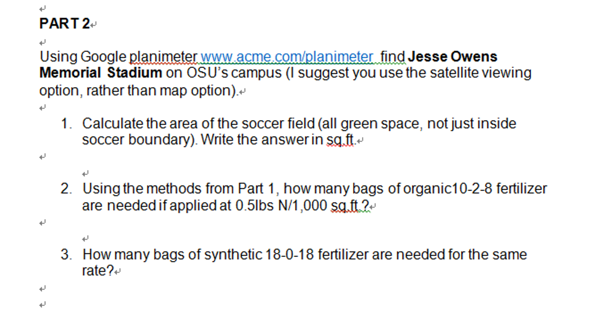 Using Google planimeter www.acme.com/planimeter find | Chegg.com