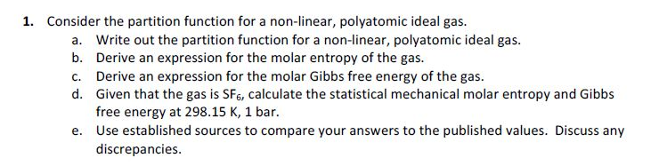 Solved Consider the partition function for a non-linear, | Chegg.com