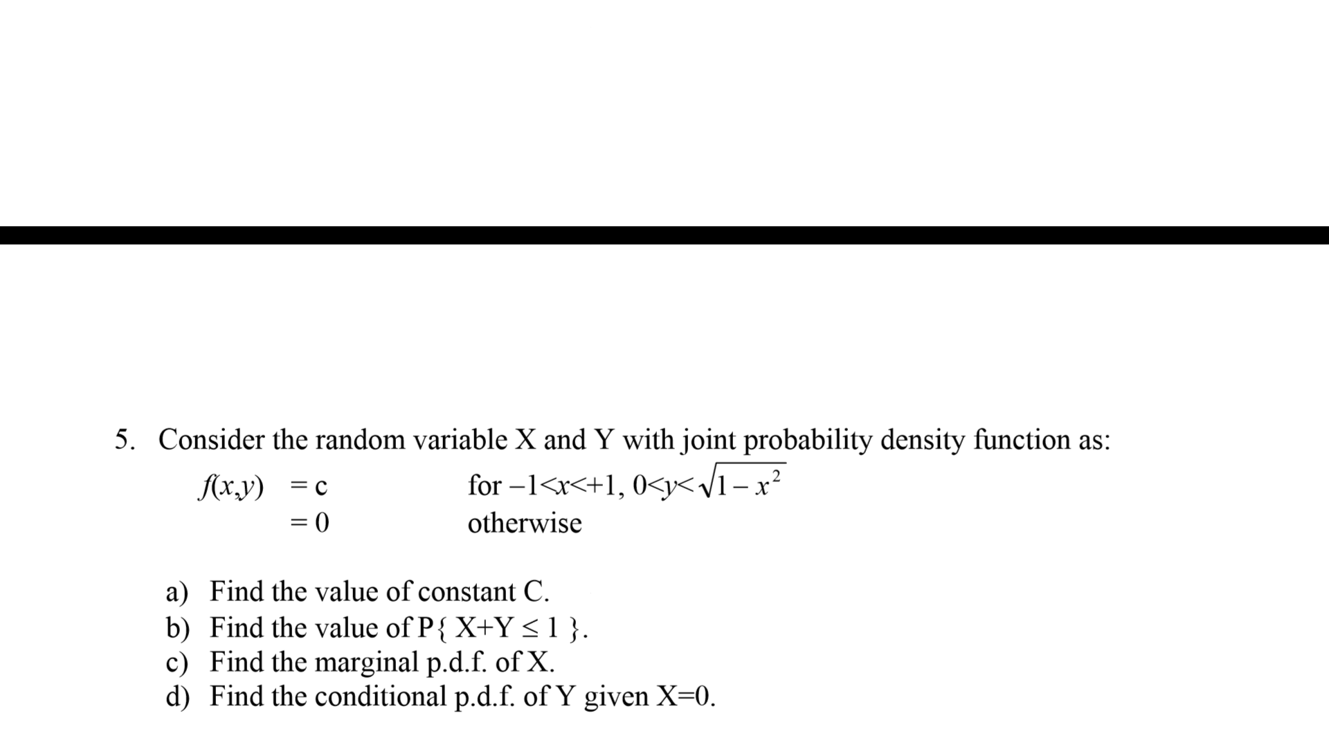 Consider the random variable X and Y with joint | Chegg.com