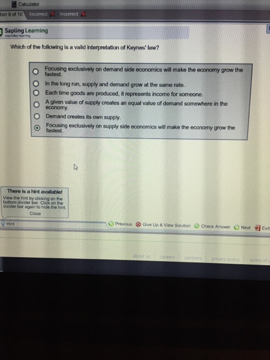 Solved Which of the following is a valid interpretation of | Chegg.com