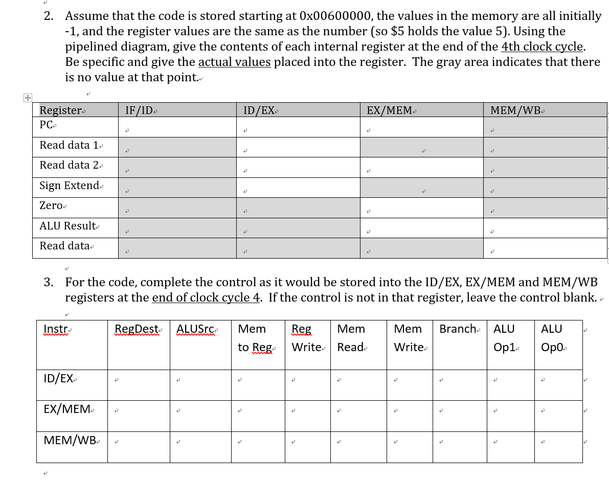 For the single cycle model, which instructions (lw, | Chegg.com