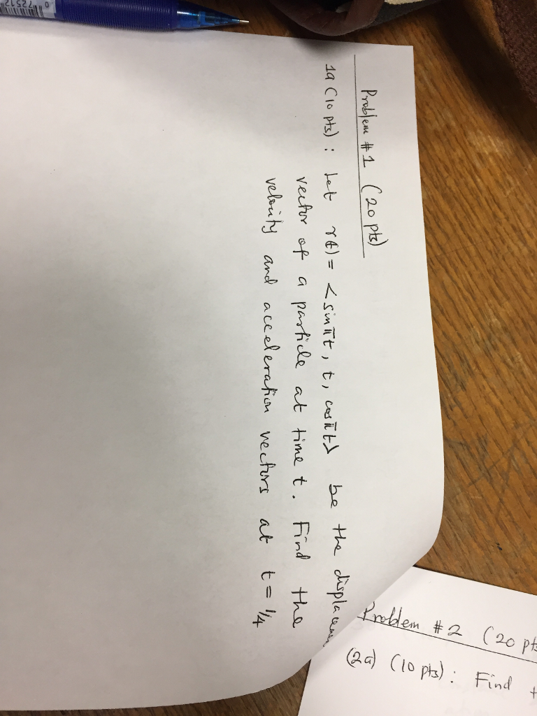 Solved Let r(t) = (sin pi t, cos pi t) be the displacement | Chegg.com