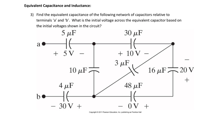 Solved Find the equivalent capacitance of the following | Chegg.com