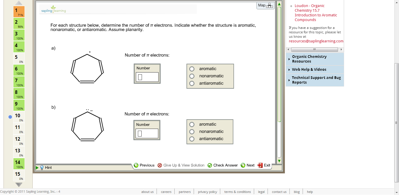 Solved For each structure below, determine the number of ? | Chegg.com
