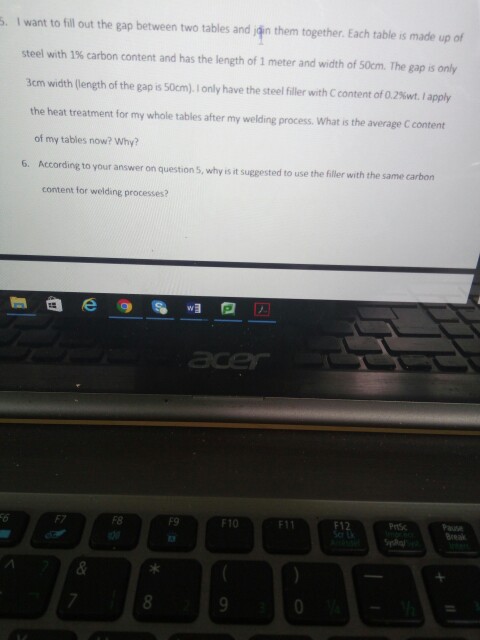 Solved I want to fill out the gap between two tables and | Chegg.com