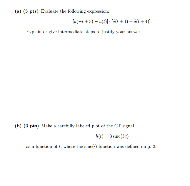 Solved Answer a through d . Signal processing concerning | Chegg.com