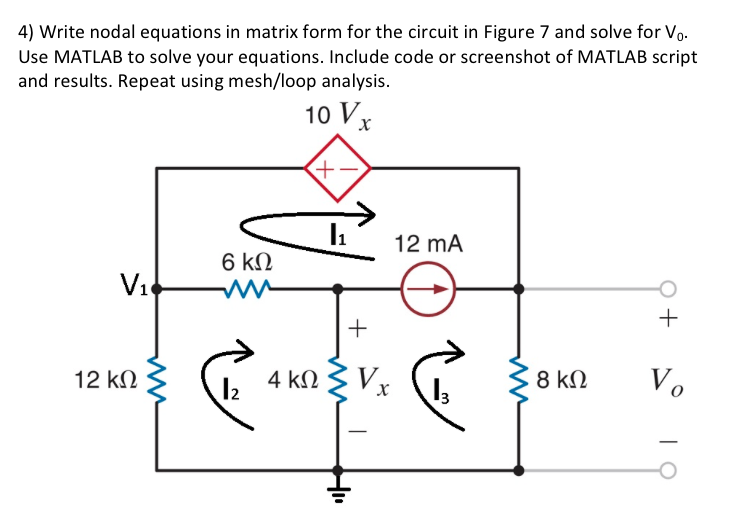 Solved *NUMBER 2* A. Nodal Analysis in MATRIX FORM, | Chegg.com