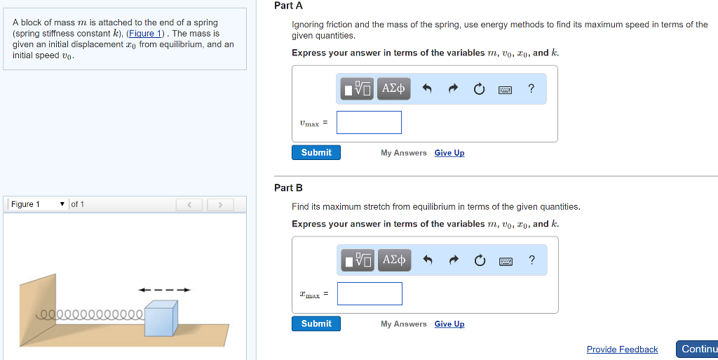 Solved Ignoring friction and the mass of the spring, use | Chegg.com