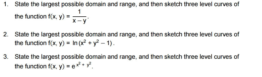 Solved State The Largest Possible Domain And Range And Then