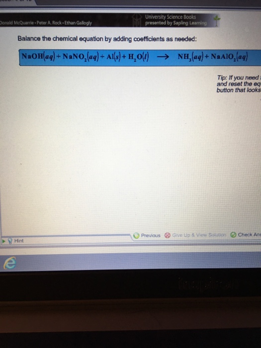 Solved Balance the chemical equation by adding coefficients | Chegg.com