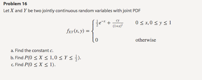 Solved Let X and Y be two jointly continuous random | Chegg.com
