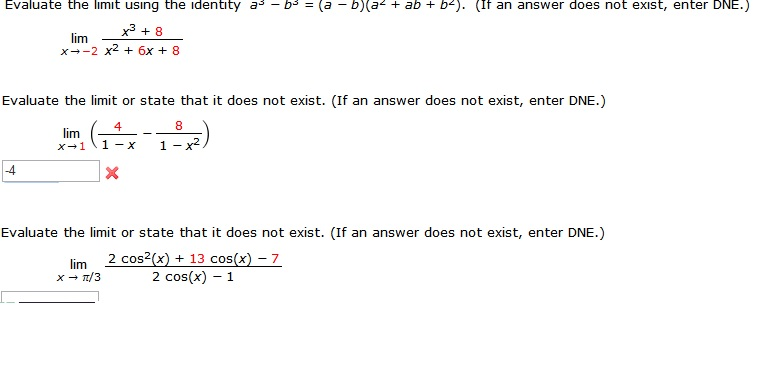 Solved Evaluate the limit using the identity a^3 - b^3 = (a | Chegg.com